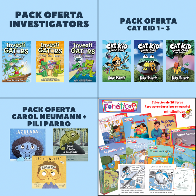 Packs de Libros Oferta – Etiquetado "Español"– Libreria Mindbuilder