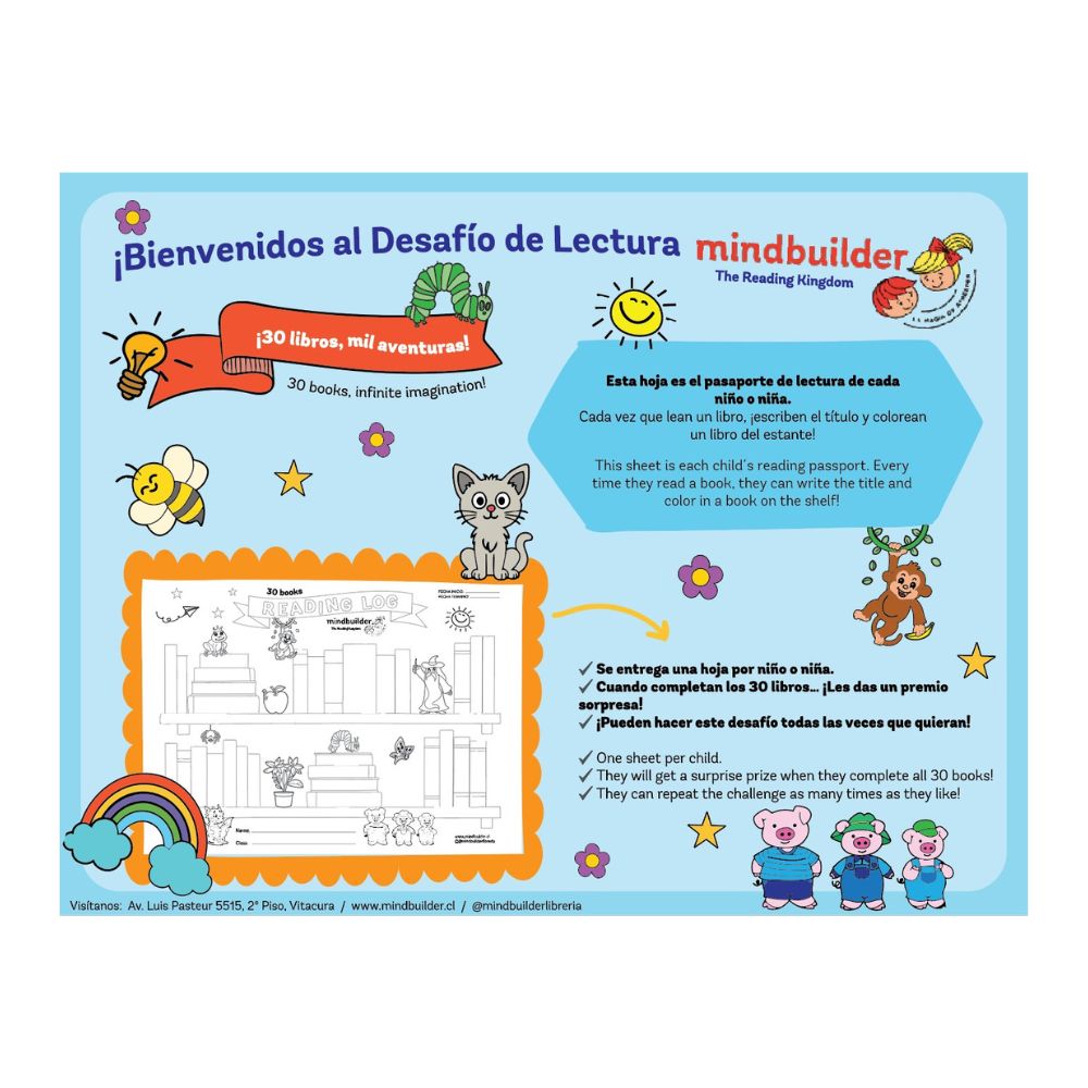 Block Desafío de Lectura 30 Libros - Reading Log, 60 hojas – Libreria ...