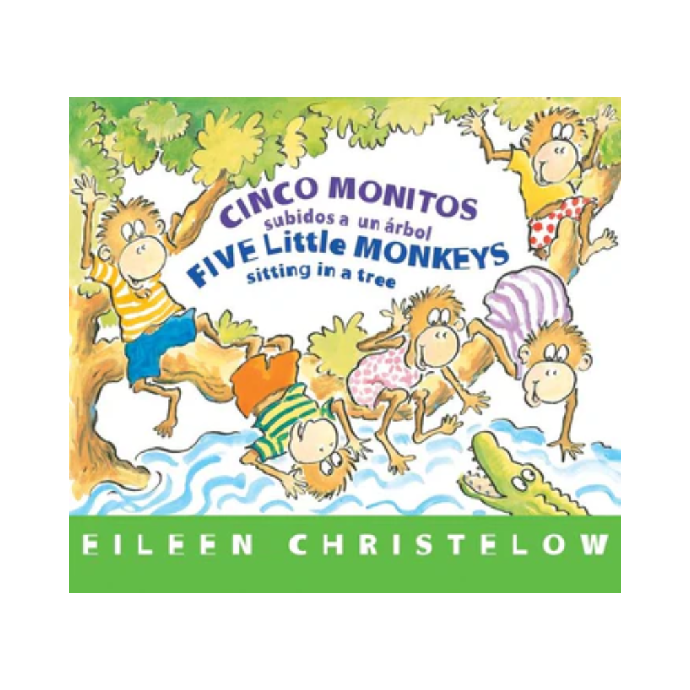 Five Little Monkeys Sitting in a Tree / Cinco monitos subidos a un árb – Libreria Mindbuilder