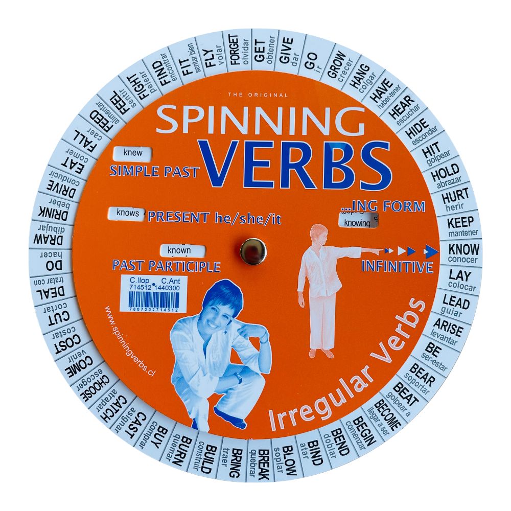 Spinning Verbs (Rueda De Verbos) – Libreria Mindbuilder