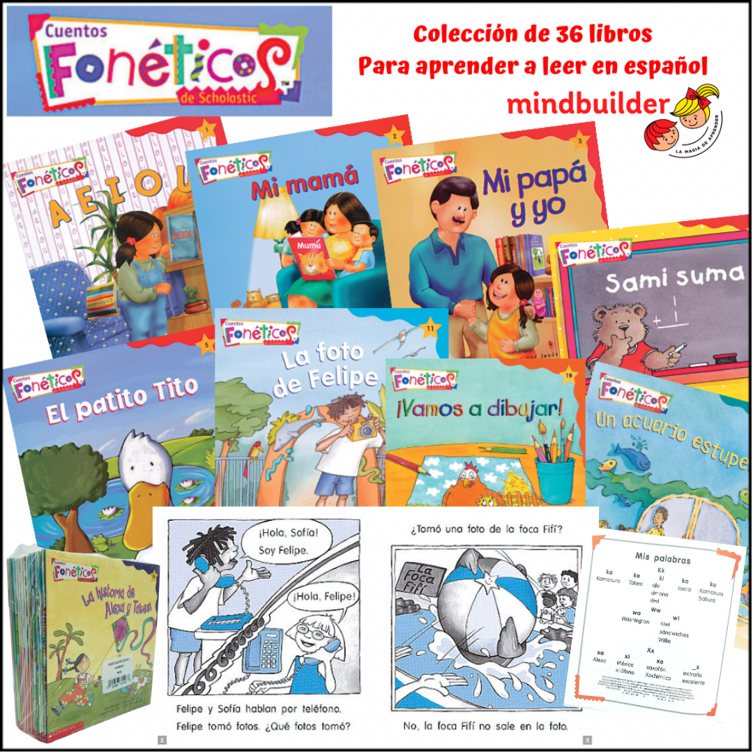 Cuentos Fonéticos La Colección 36 libros - pack – Libreria Mindbuilder